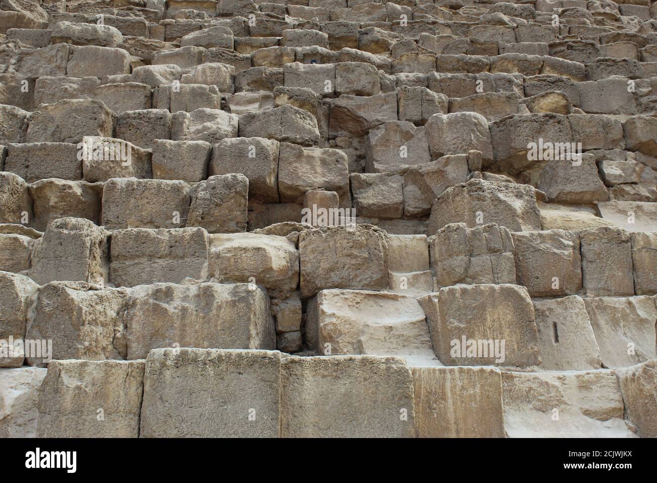 Stones of Khufu pyramid Stock Photo - Alamy