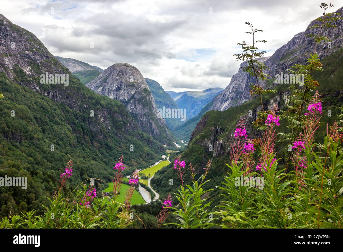 Stalheim pass in Norway Stock Photo - Alamy