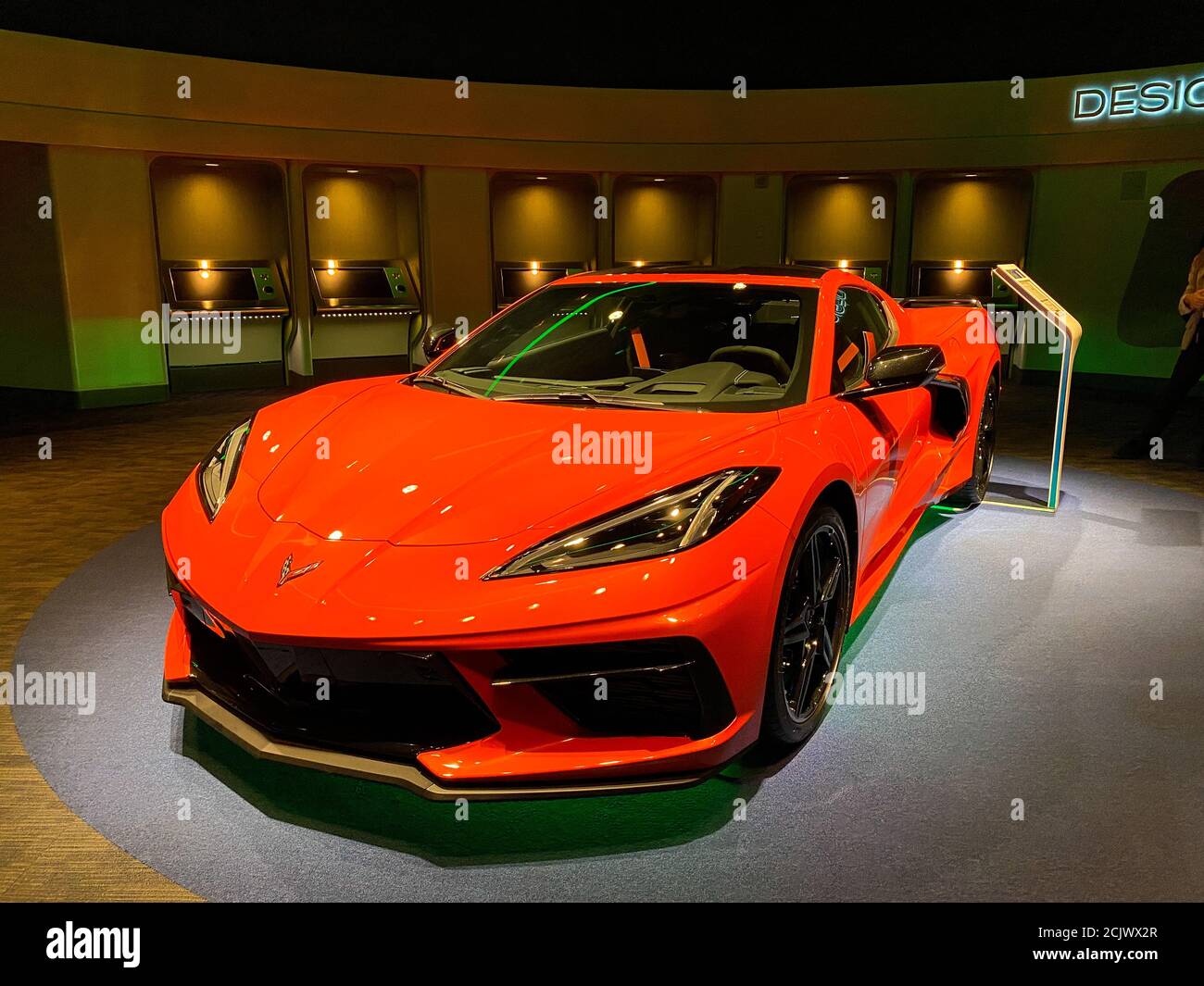 Orlando,FL/USA-9/13/20: The new Chevrolet Corvette on display Stock ...