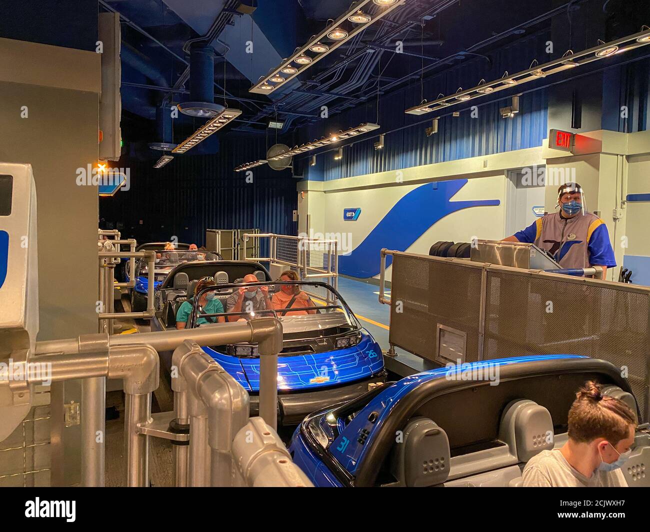 Orlando,FL/USA-9/13/20: People getting ready to ride the Test Track by ...