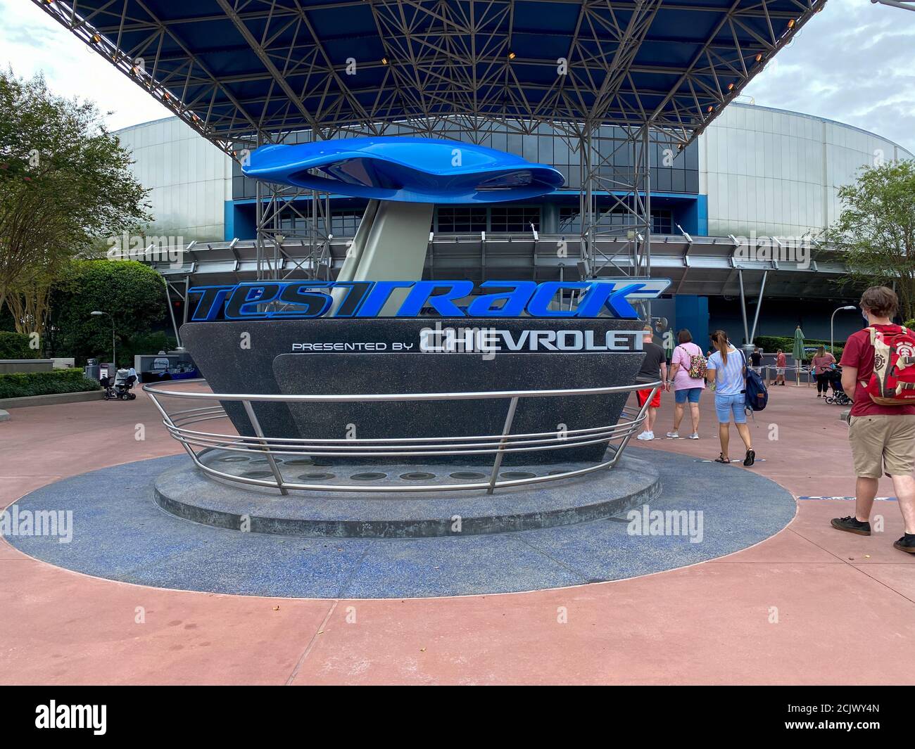 Orlando,FL/USA-9/13/20: The sign for the Test Track by Chevrolet ride ...