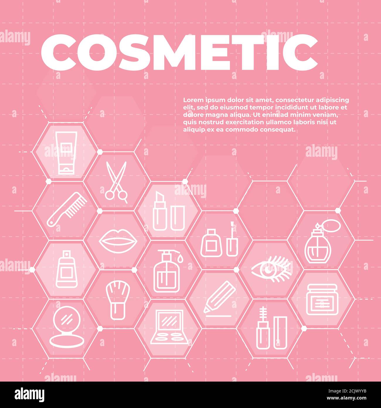 Cosmetics backdrop Stock Vector Images - Alamy