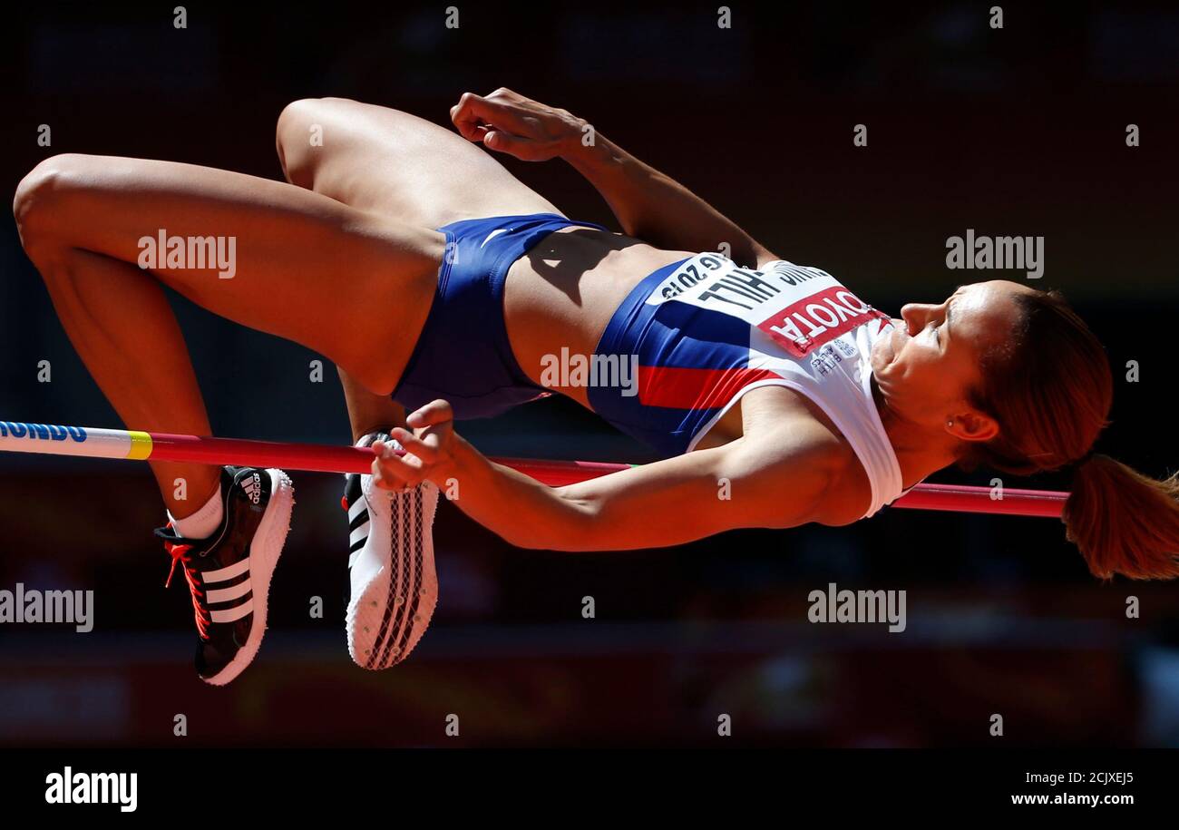 Jessica Ennis Hill High Jump High Resolution Stock Photography and ...