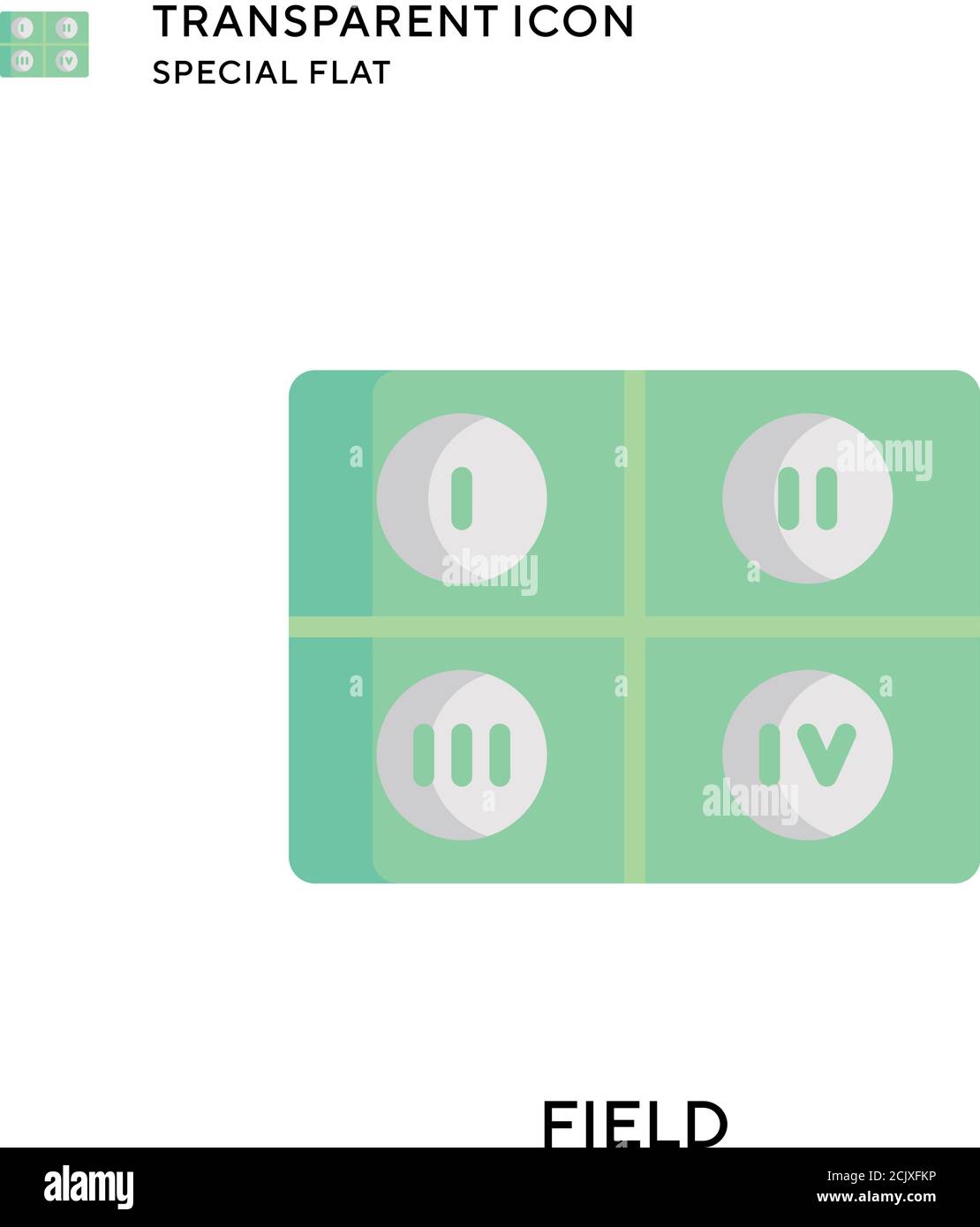 Field vector icon. Flat style illustration. EPS 10 vector Stock Vector ...