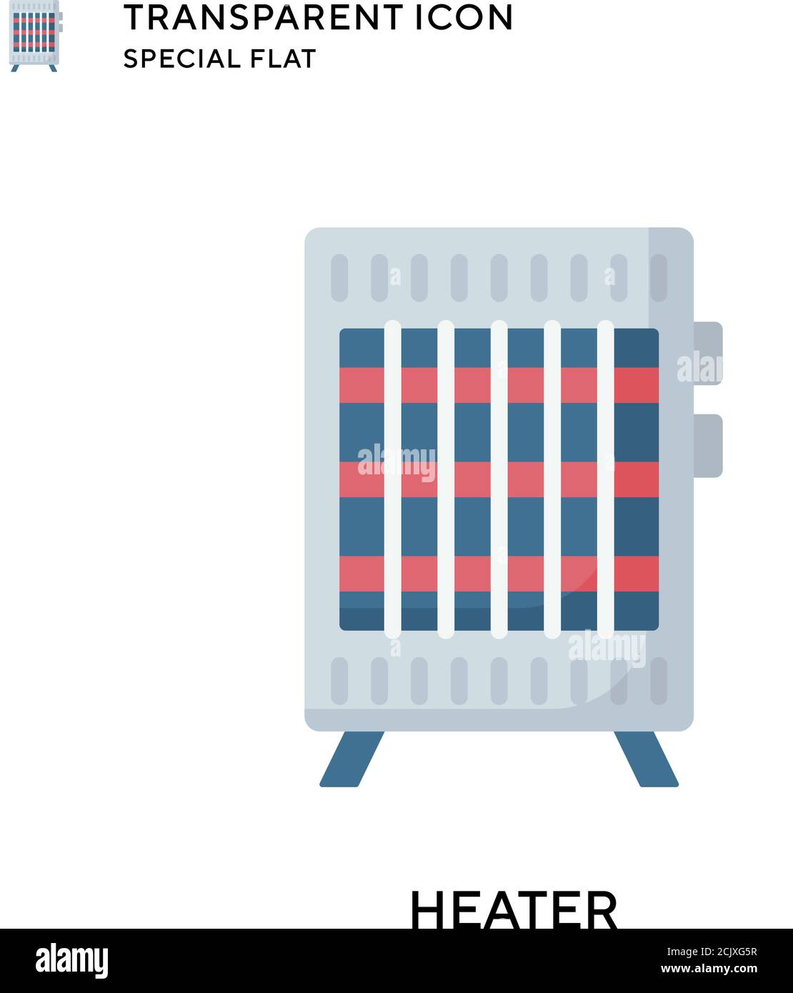 Heater vector icon. Flat style illustration. EPS 10 vector Stock Vector ...