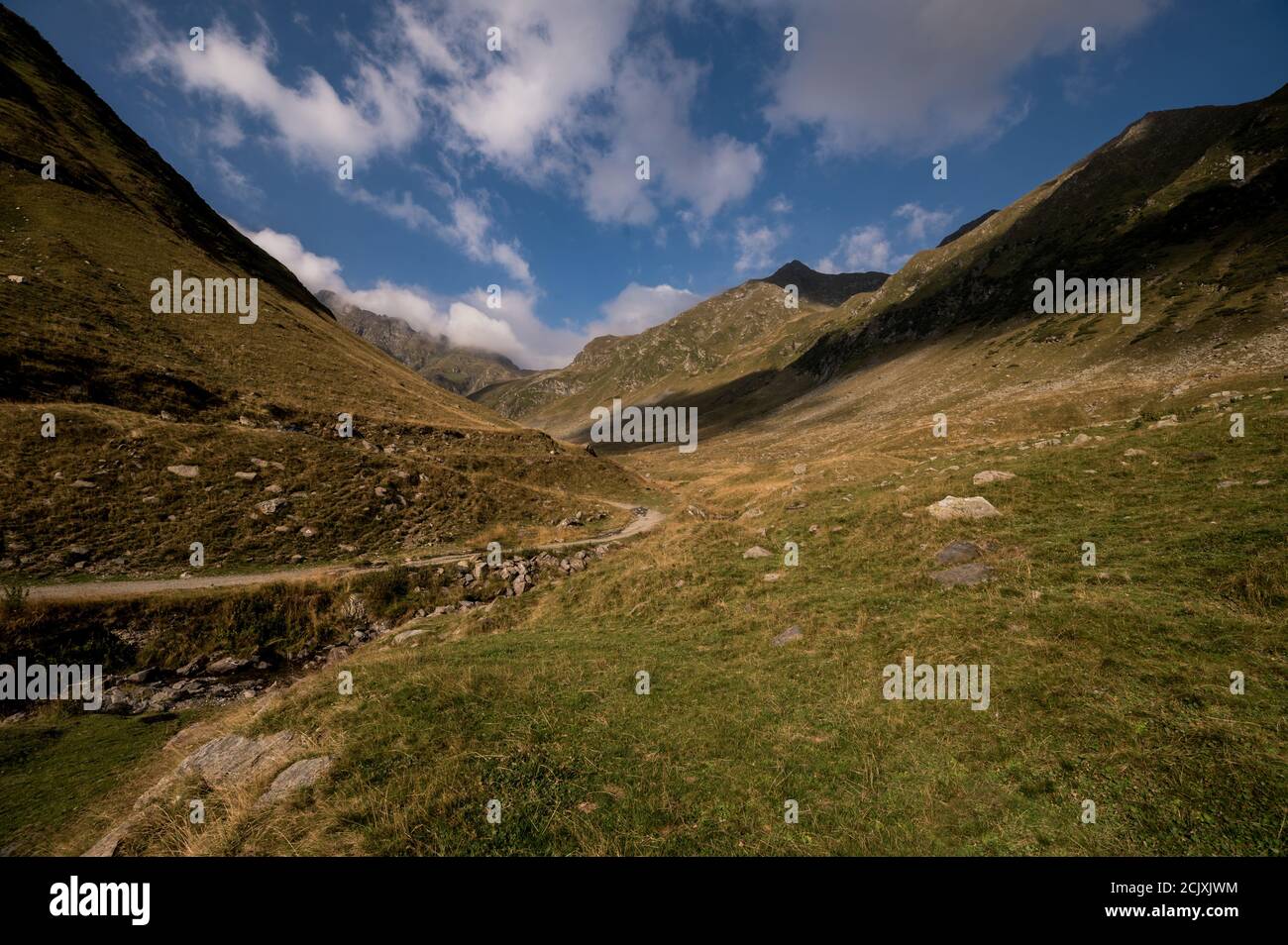Mountain view of Carpathian mountain, Fagaras, Romania, Europe Stock ...