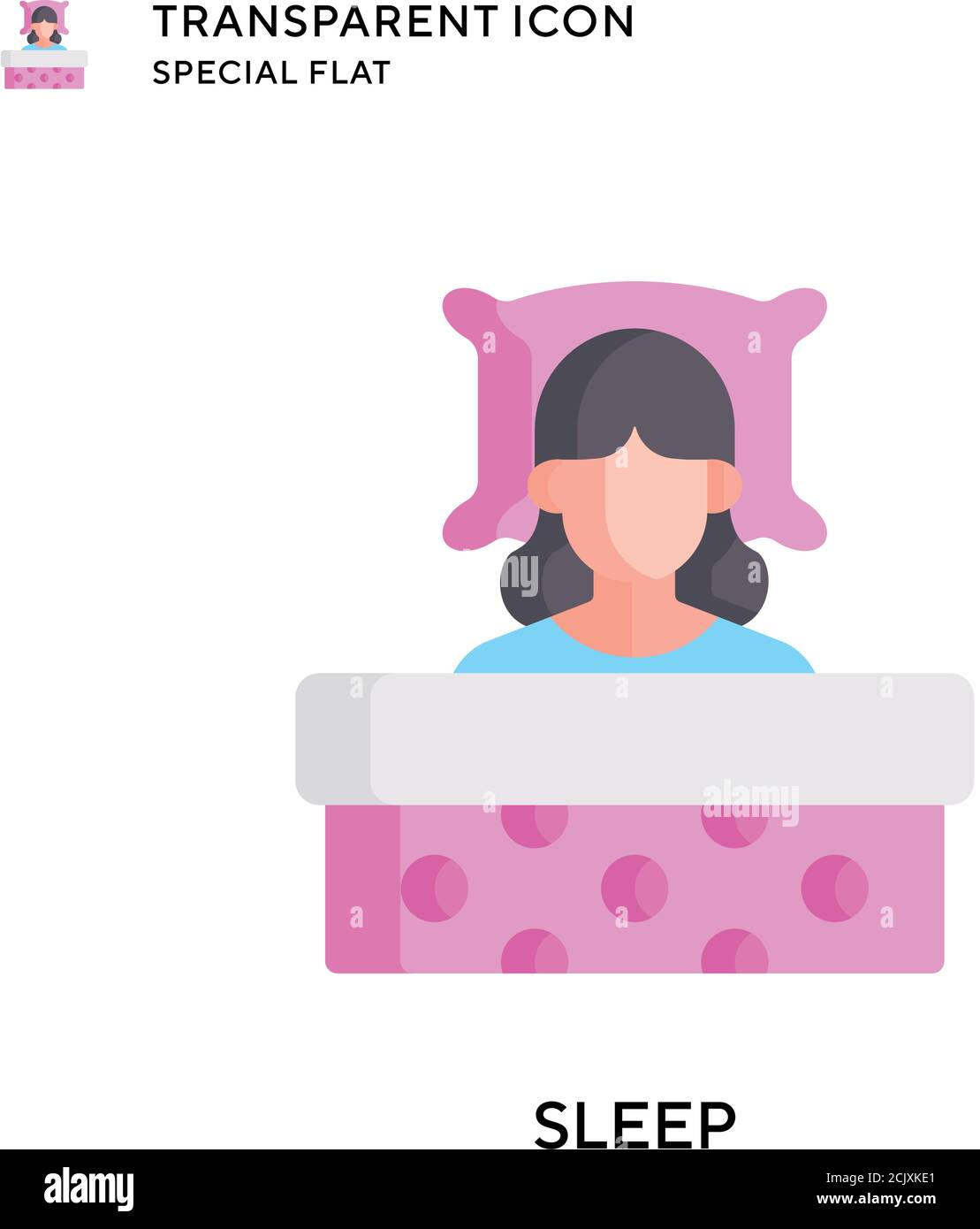 Woman sleeping white bed napping Stock Vector Images - Alamy