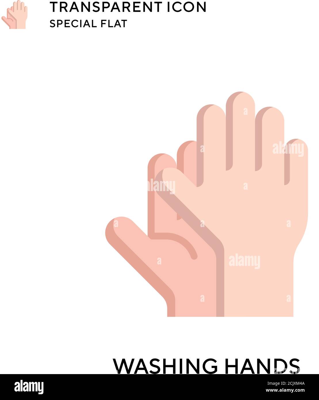 Washing hands vector icon. Flat style illustration. EPS 10 vector Stock ...