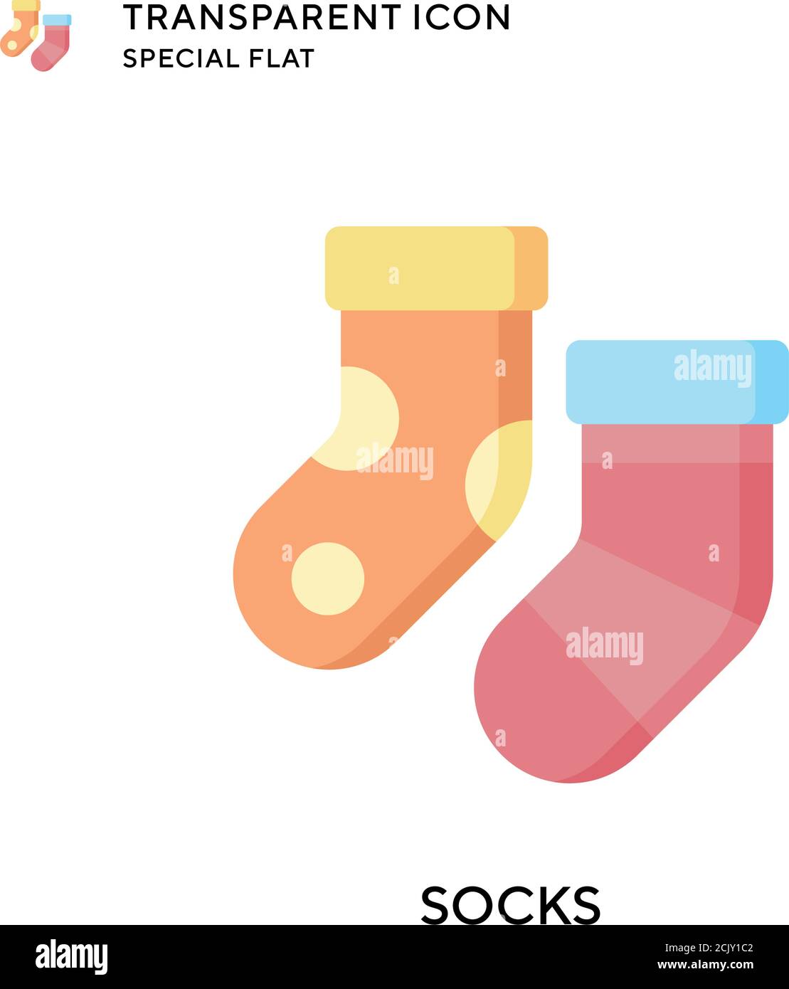 Socks vector icon. Flat style illustration. EPS 10 vector Stock Vector ...
