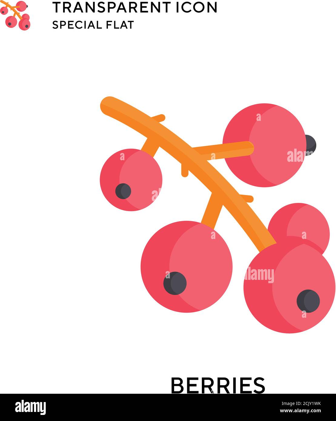 Garden berries black macro Stock Vector Images - Alamy