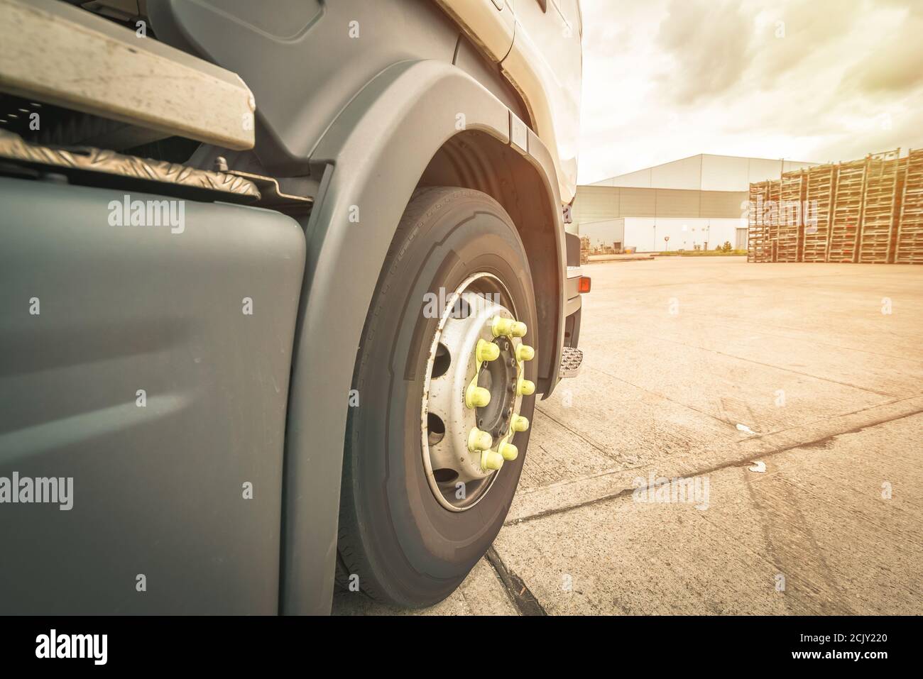 Big lorry tyre hi-res stock photography and images - Alamy
