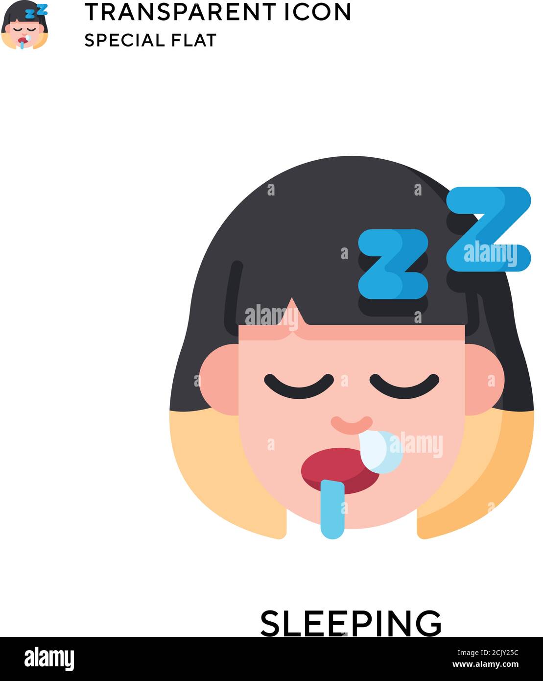 Woman sleeping dark room Stock Vector Images - Alamy