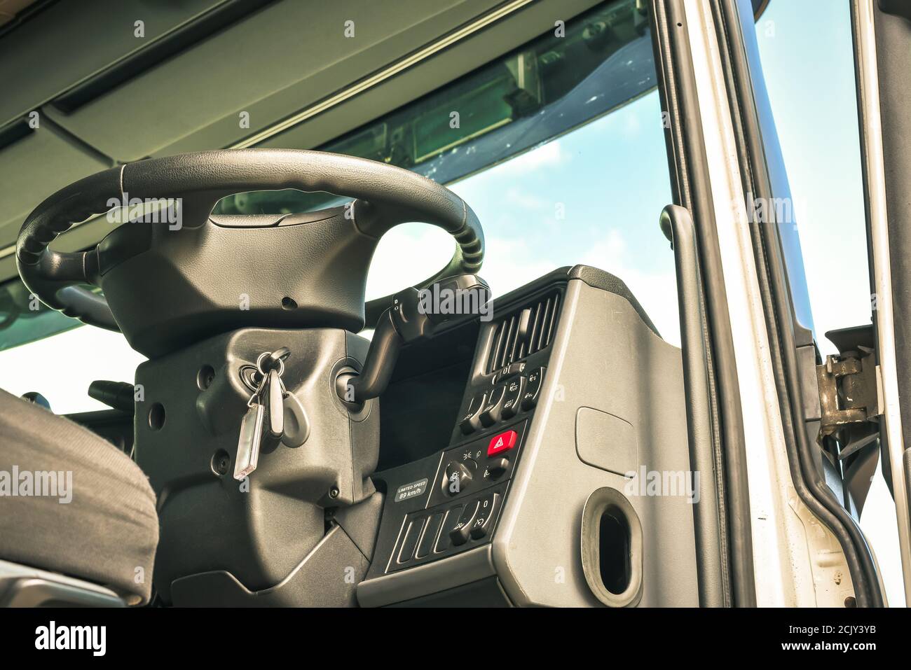 Transport lorry cab interior hi-res stock photography and images - Alamy