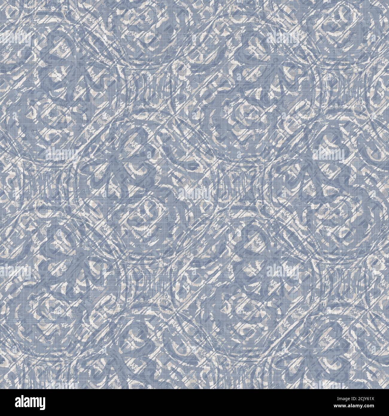 Seamless french farmhouse linen summer block print background. Provence ...