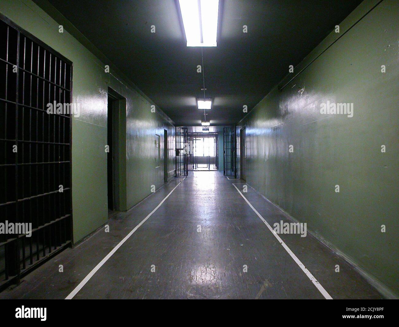 Jail corridor interior hi-res stock photography and images - Alamy