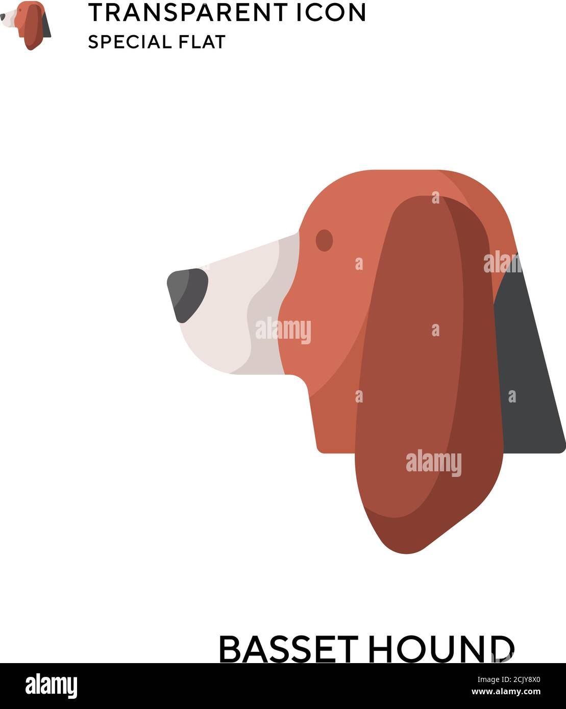 Portrait tricolor dog Stock Vector Images - Alamy