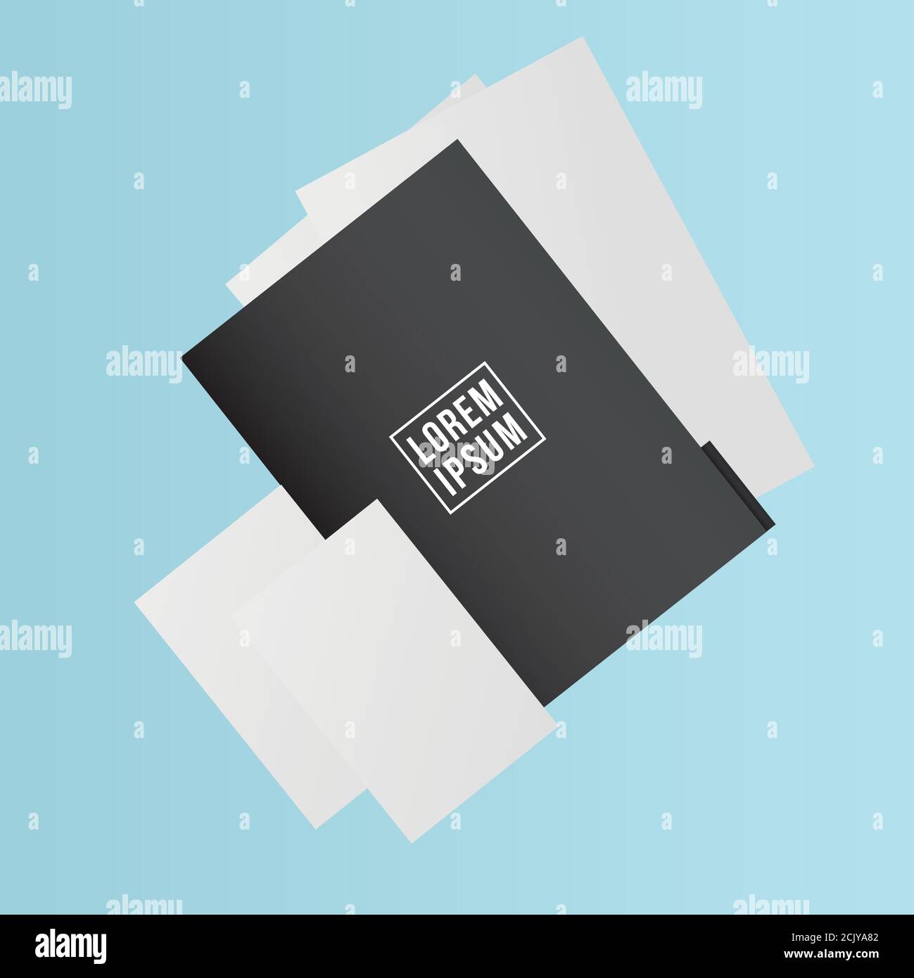 Mockup file with papers design of corporate identity template and ...