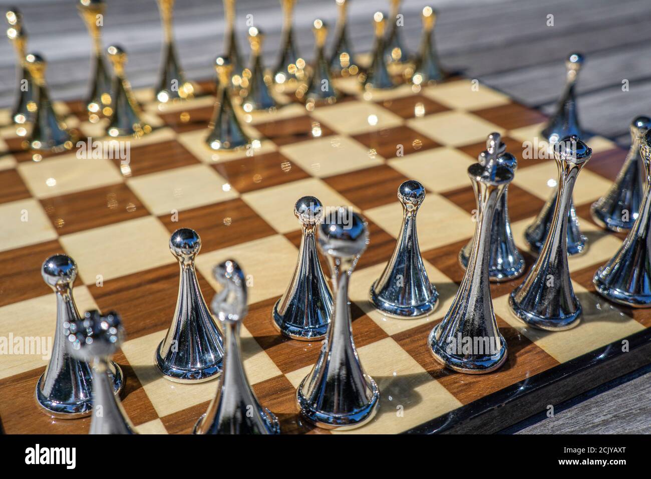 Chess pieces board set up hi-res stock photography and images - Alamy