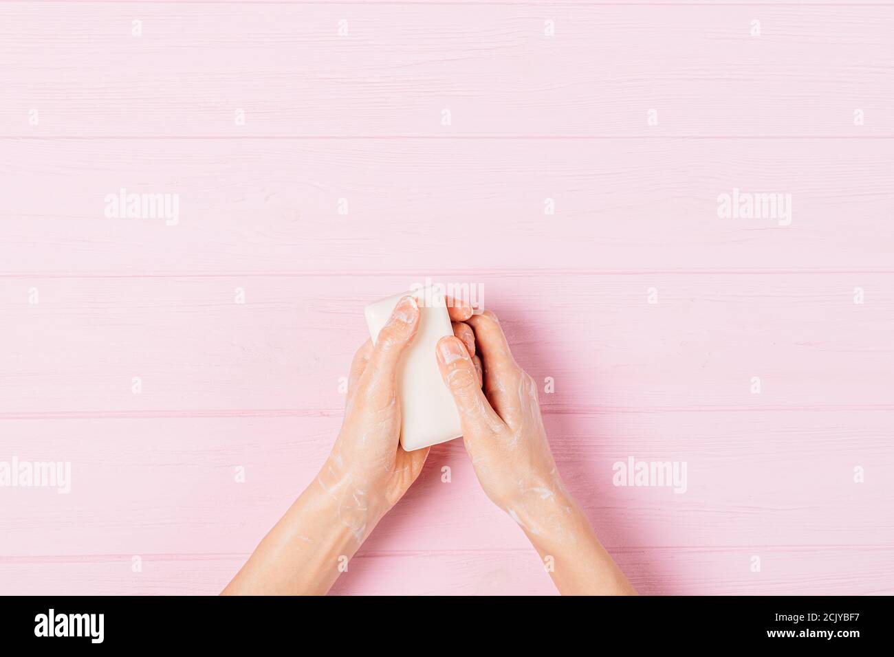 Woman washing hands bar soap hi-res stock photography and images - Alamy