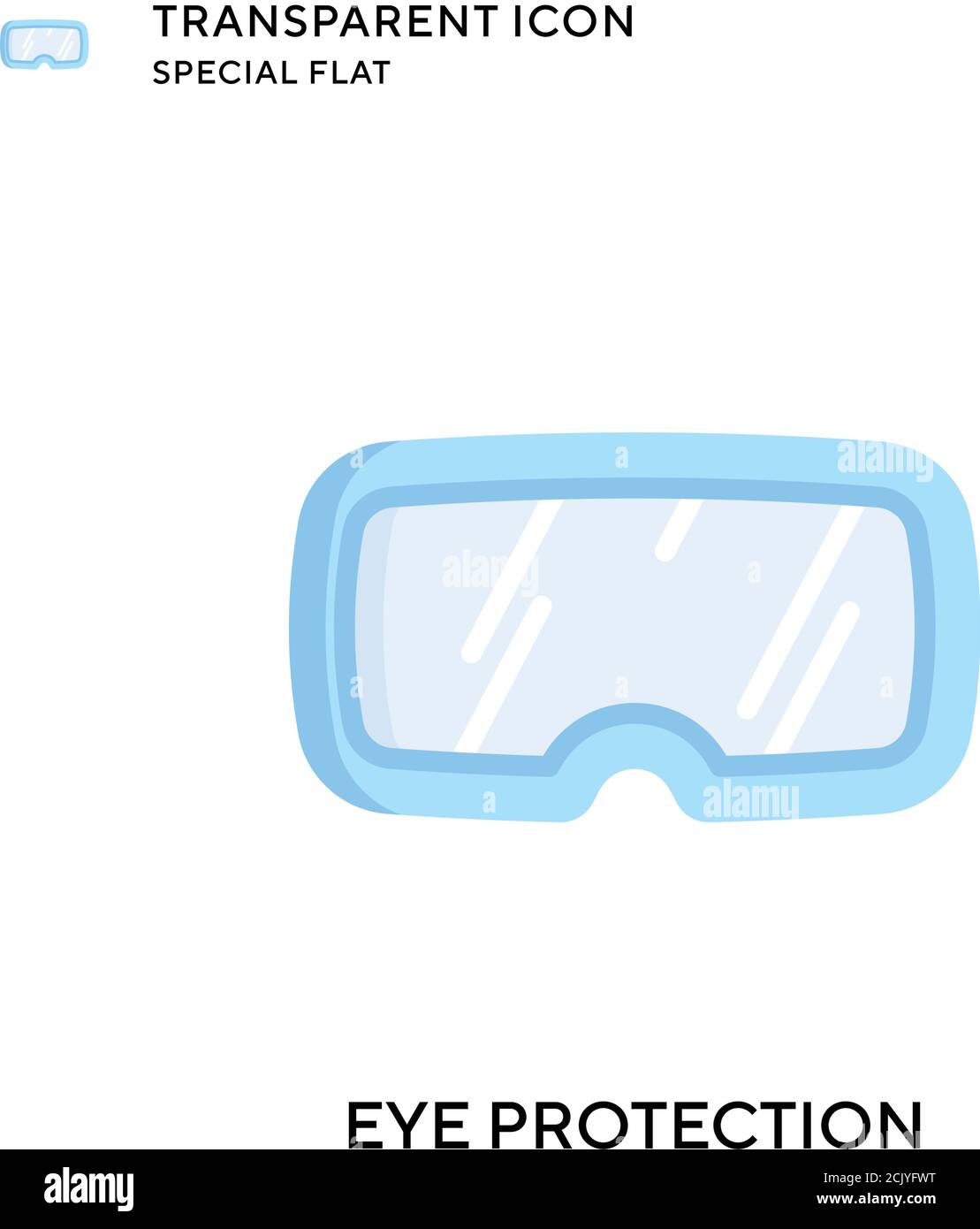 Eye protection vector icon. Flat style illustration. EPS 10 vector ...