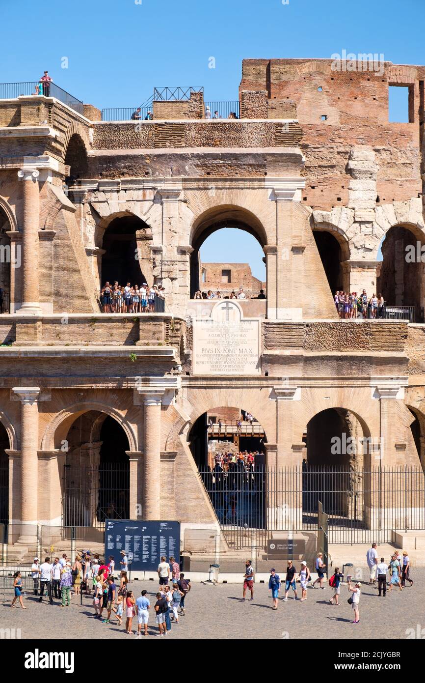 The ruins of the Colosseum in Rome Stock Photo - Alamy