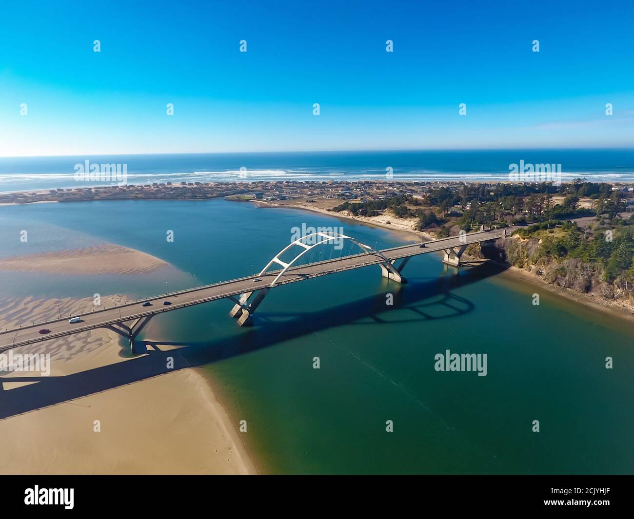 Oregon Coast Bridge Stock Photo - Alamy