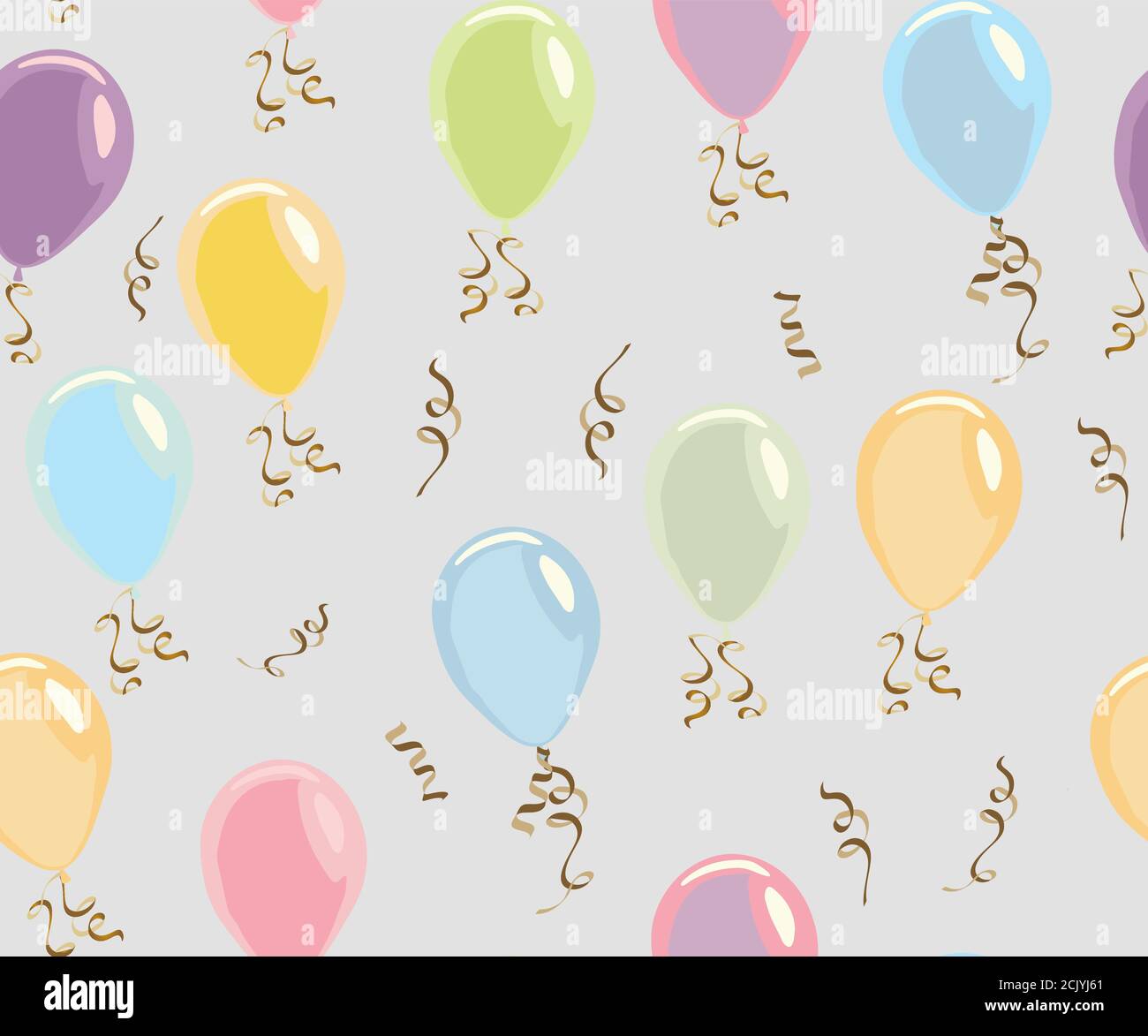 Lovely hand drawn pastel balls vector pattern. Happy pastel color ...