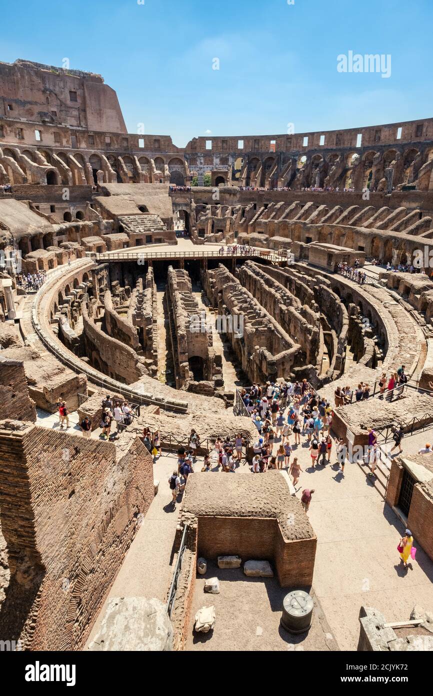 The roman colosseum top view hi-res stock photography and images - Alamy