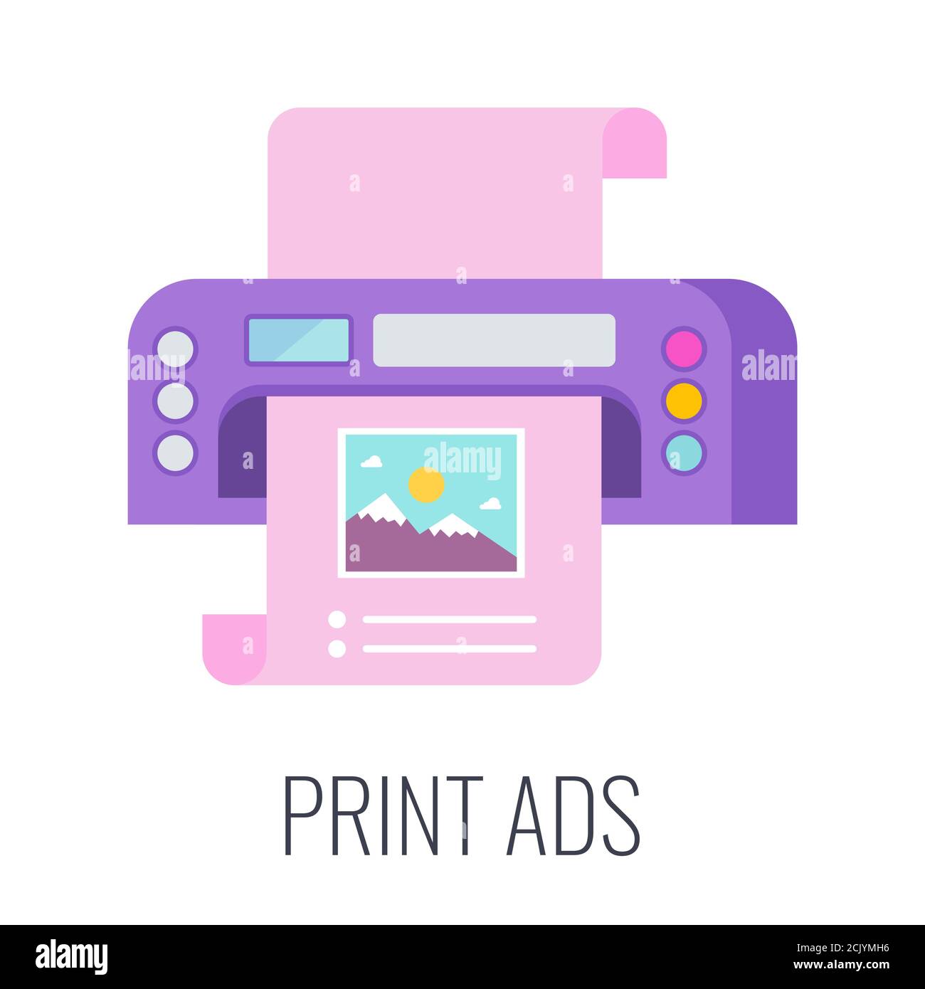 Print ads, color printing promotional products Stock Vector Image & Art ...