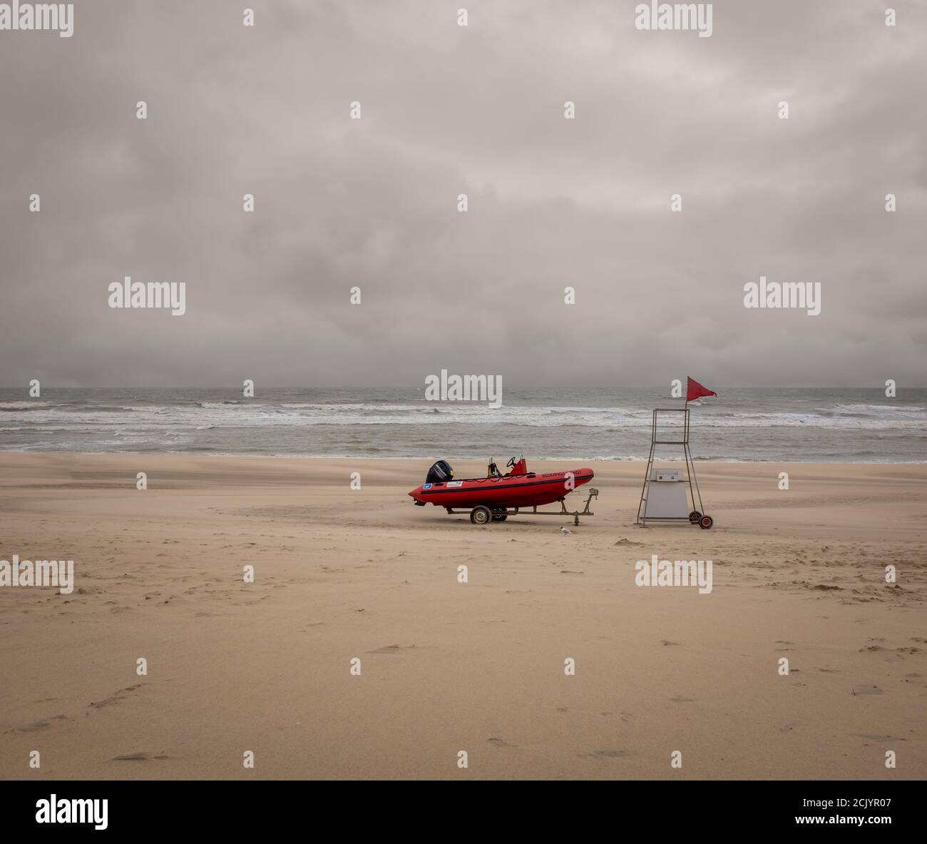 Lifeguard boat of the Belgian coast guard Stock Photo - Alamy