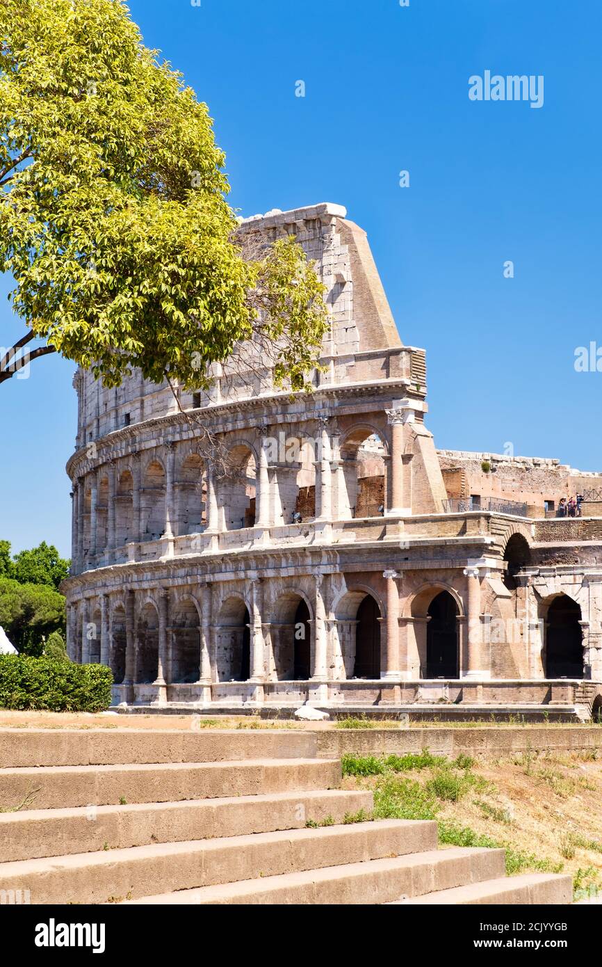 Rome Colosseum Monument Iconic Ruin Icon High Resolution Stock ...