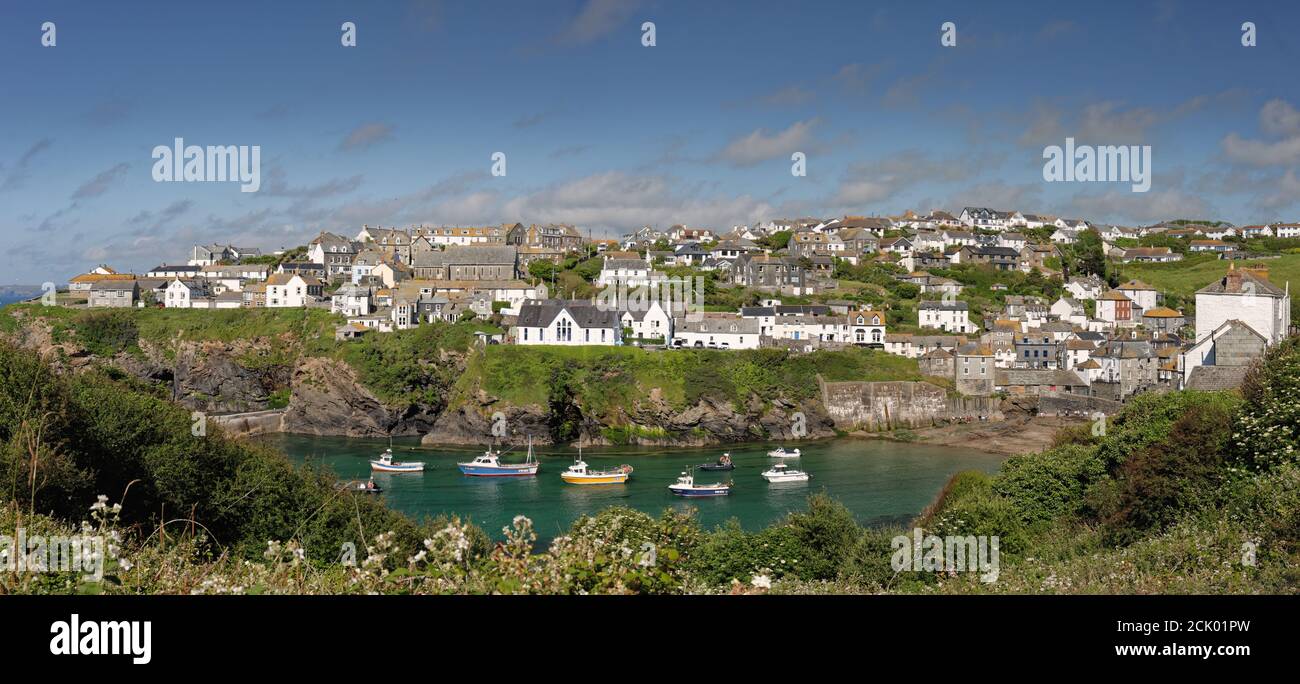 The Harbour at Port Isaac, Cornwall, England, UK Stock Photo - Alamy