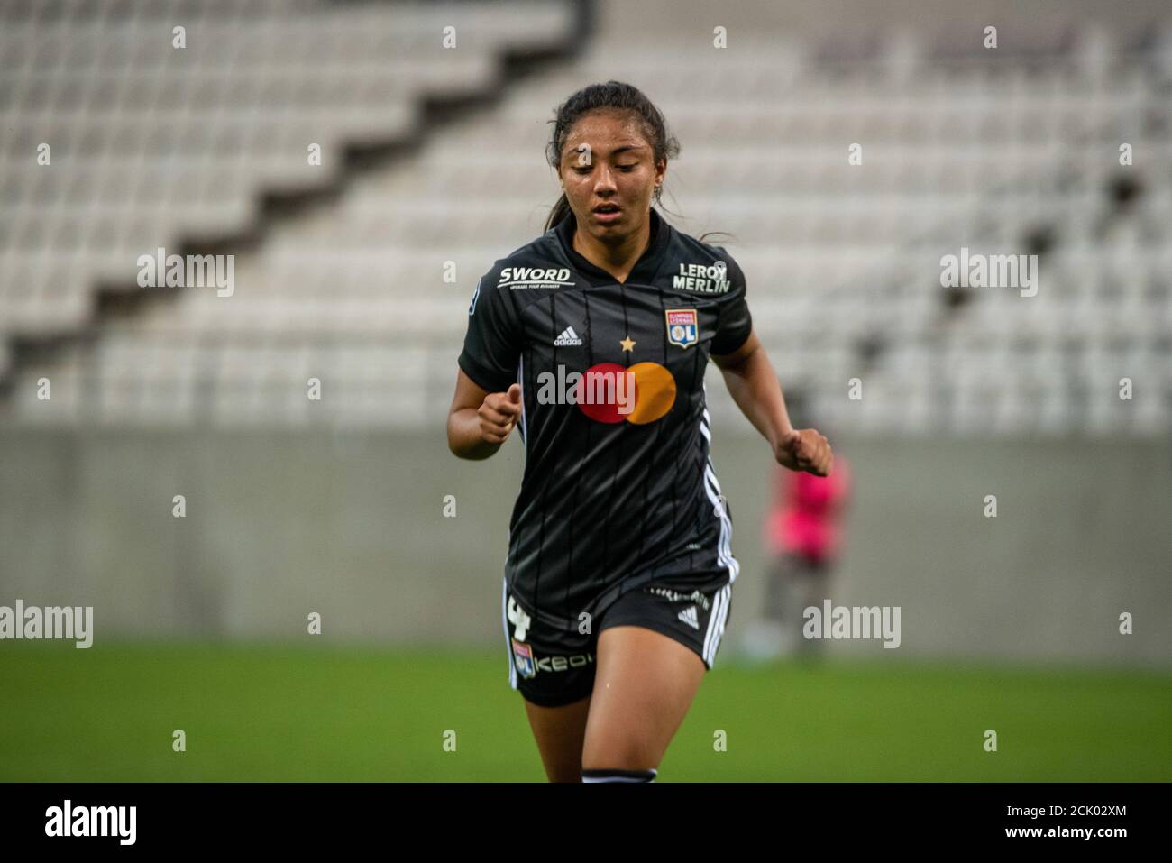 Selma Bacha of Olympique Lyonnais reacts during the Women's French ...