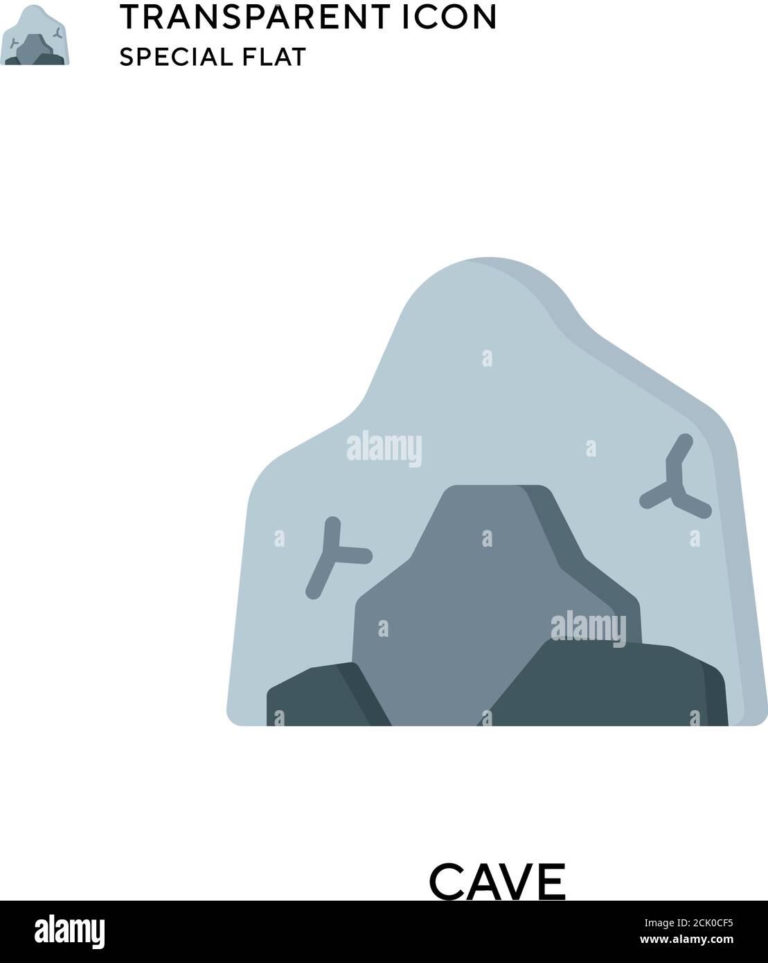 Cave vector icon. Flat style illustration. EPS 10 vector Stock Vector ...