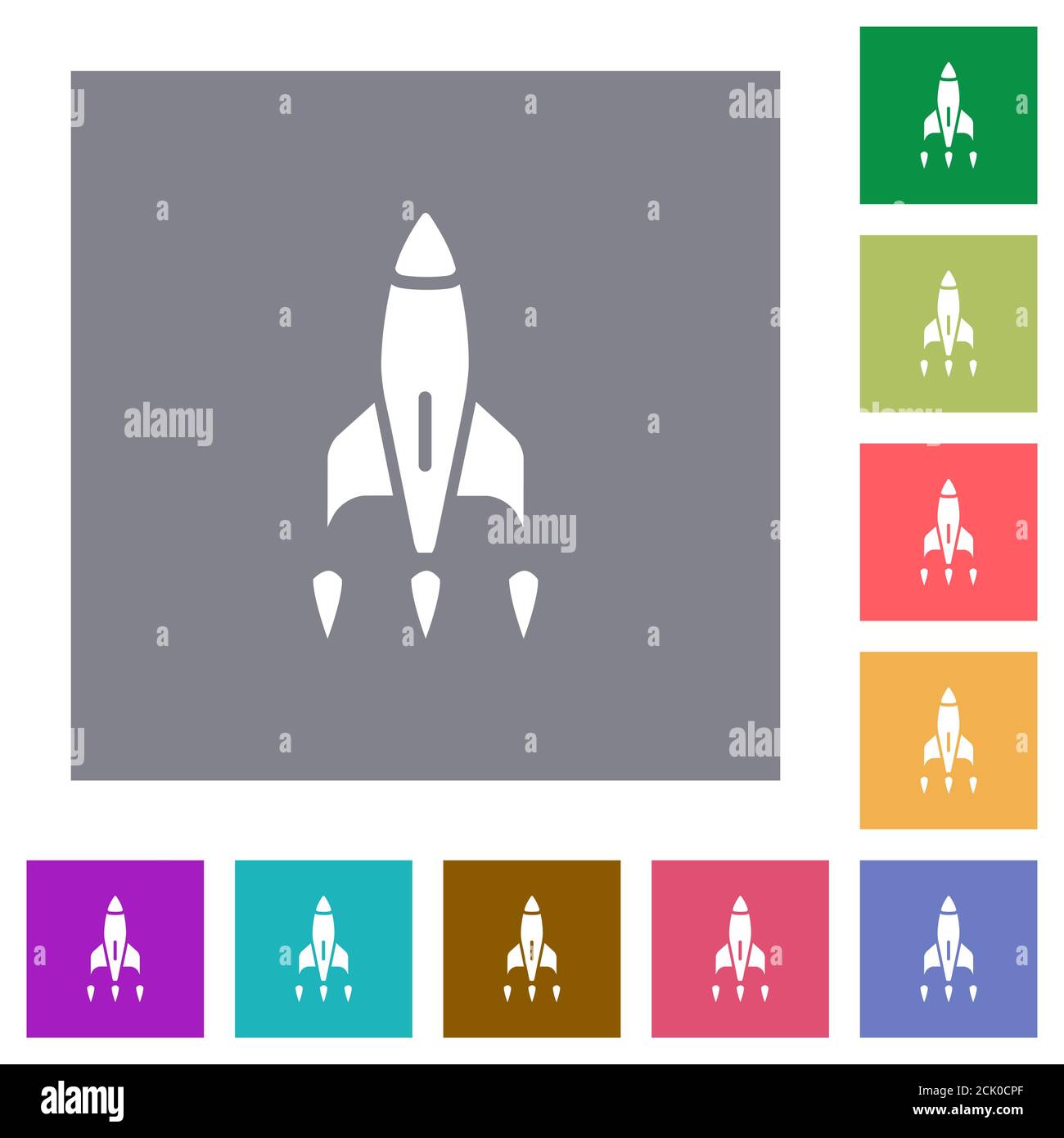 Space spaceship square color Cut Out Stock Images & Pictures - Alamy