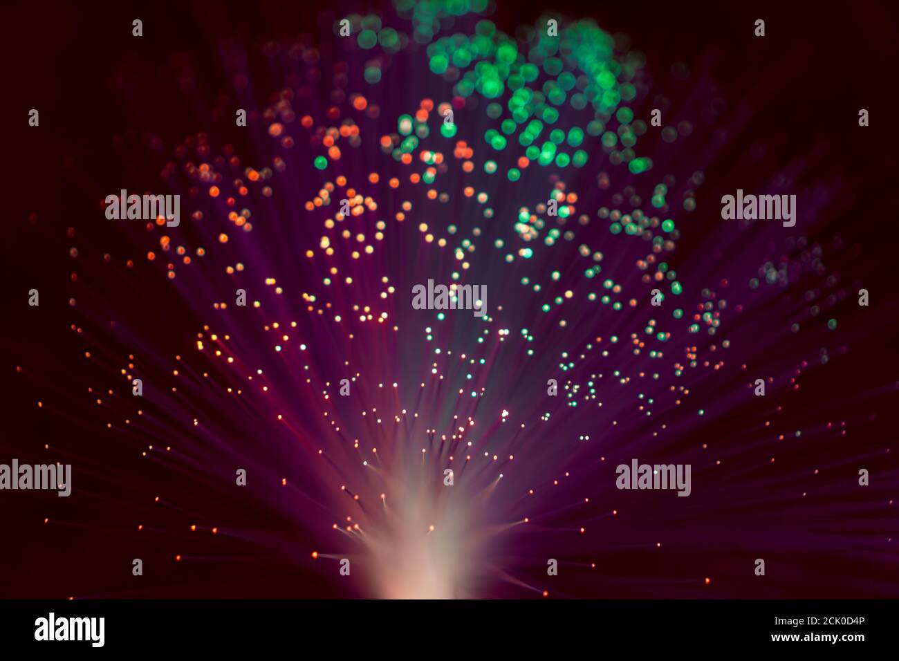 Abstract illustration with bright and colored dots of light-perfect for ...