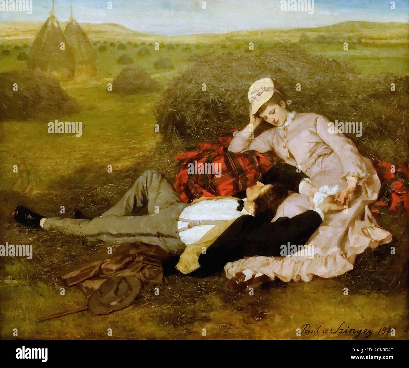 Szinyei Merse PáL - Lovers - Hungarian School - 19th Century Stock ...