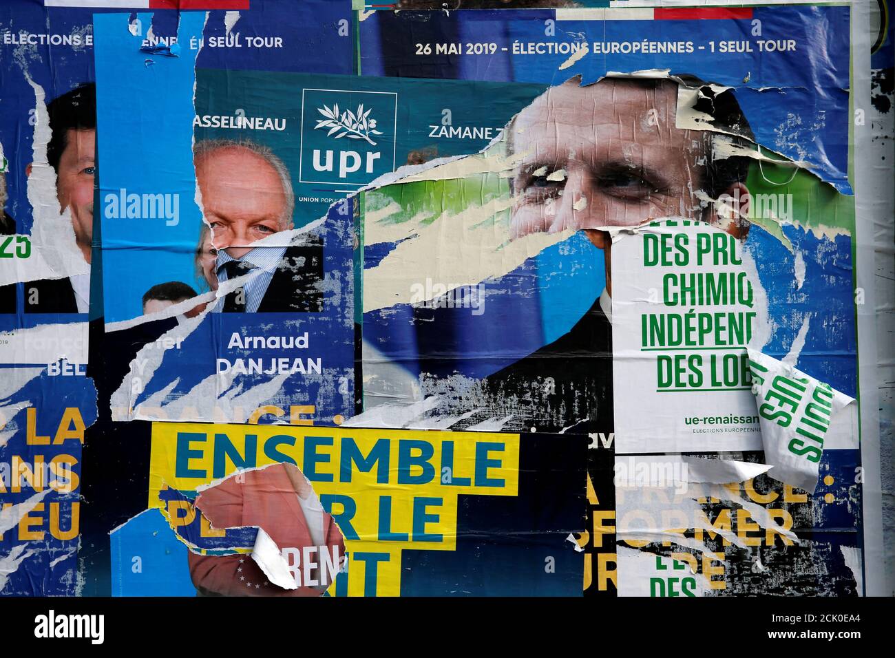 Poster of french president emmanuel macron hi-res stock photography and ...