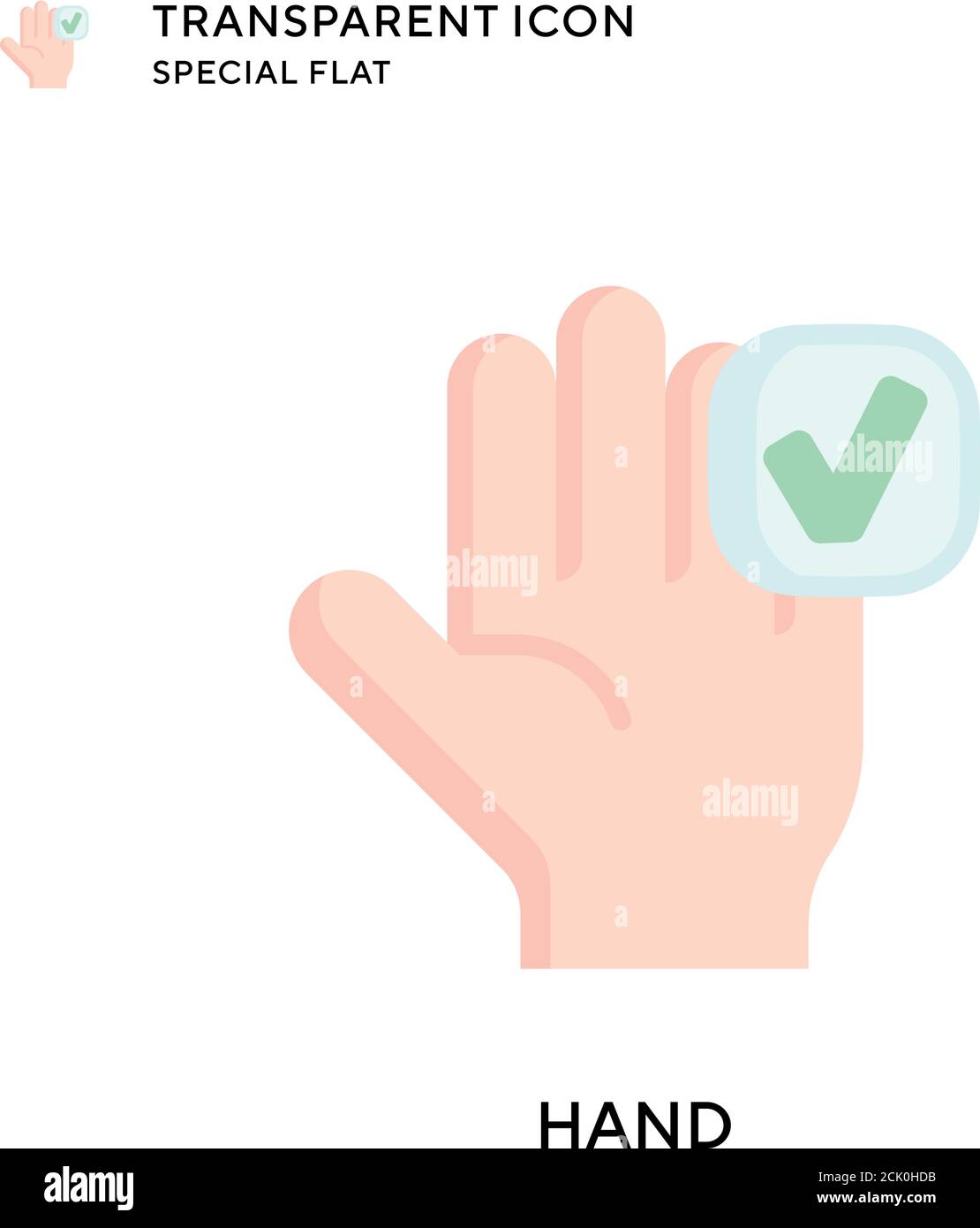 Hand vector icon. Flat style illustration. EPS 10 vector Stock Vector ...