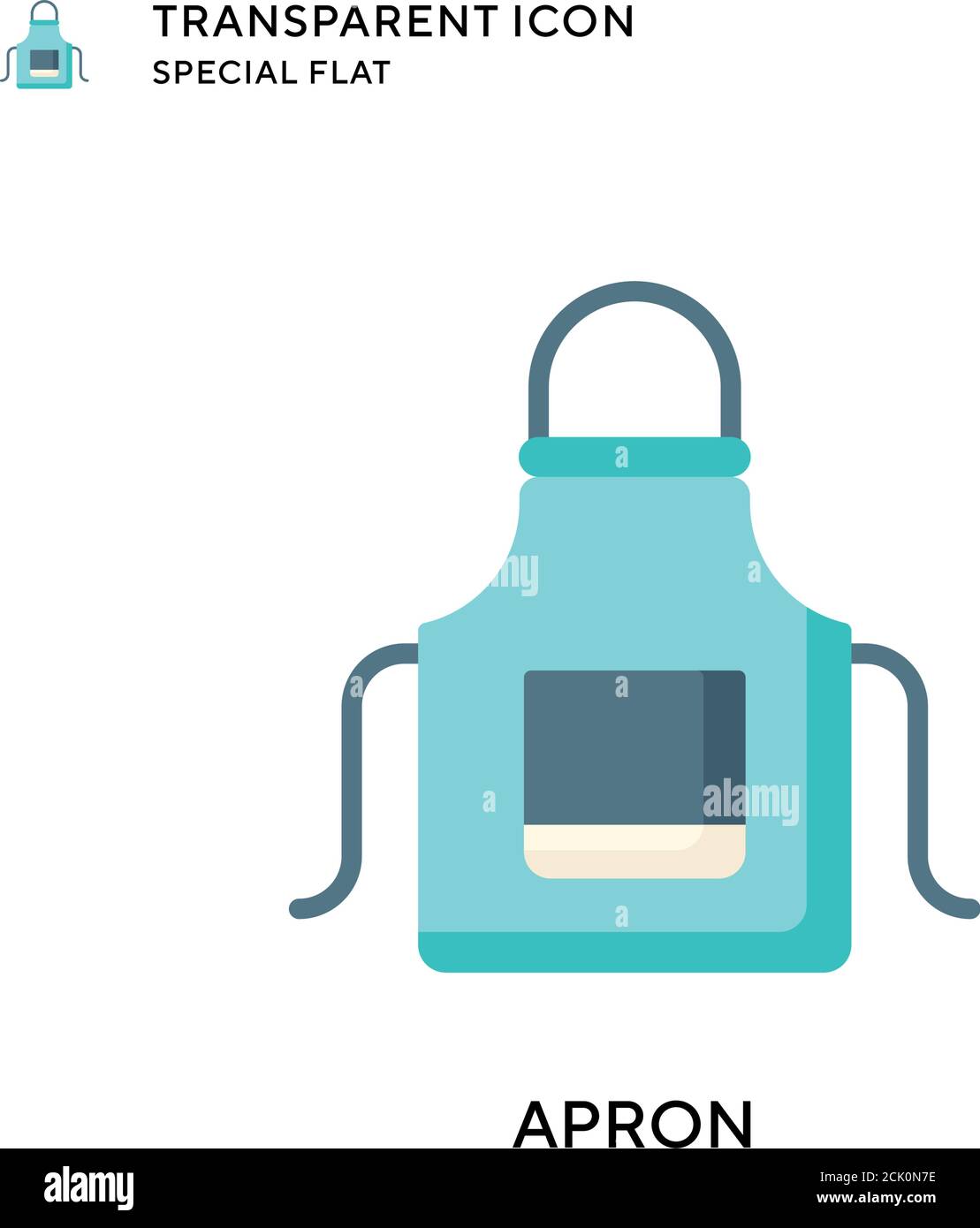 Apron vector icon. Flat style illustration. EPS 10 vector Stock Vector ...