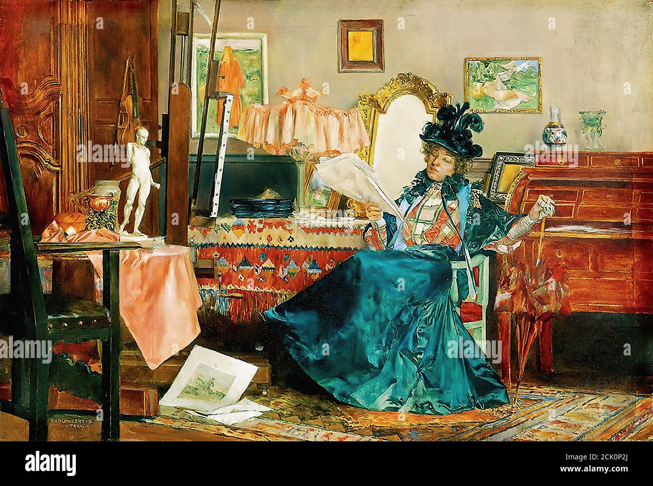 Karlovsky Bertalan - Paris - Hungarian School - 19th Century Stock ...