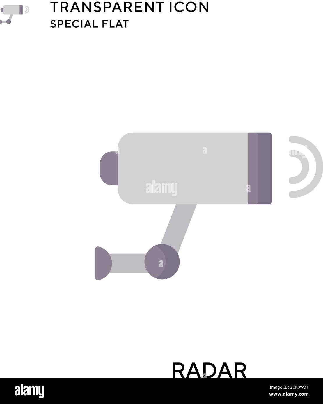 Radar vector icon. Flat style illustration. EPS 10 vector Stock Vector ...