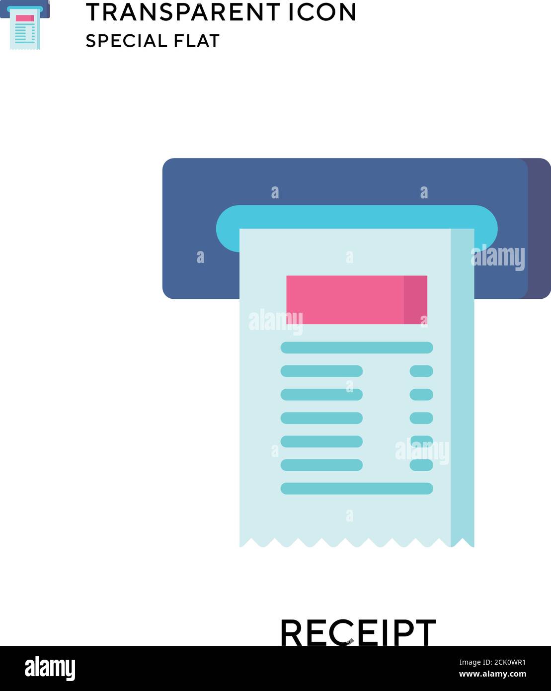 Cash receipt template vector vectors Cut Out Stock Images & Pictures ...