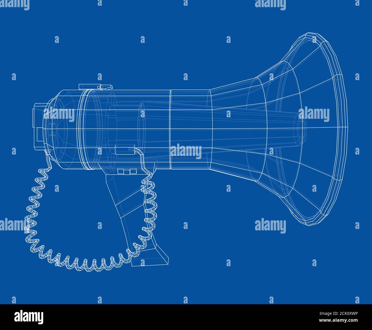 Megaphone concept outline. Vector Stock Vector Image & Art - Alamy