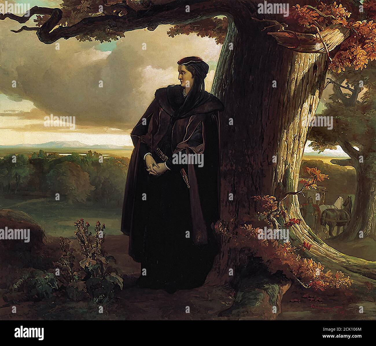 Jakobey Károly - Farewell of Izabella - Hungarian School - 19th Century ...