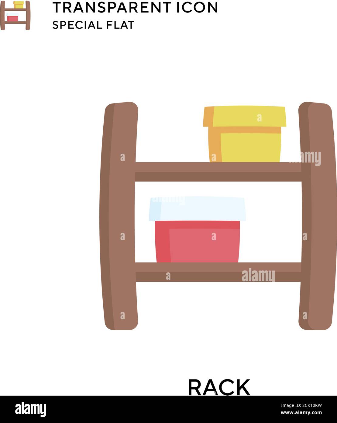 Rack vector icon. Flat style illustration. EPS 10 vector Stock Vector ...