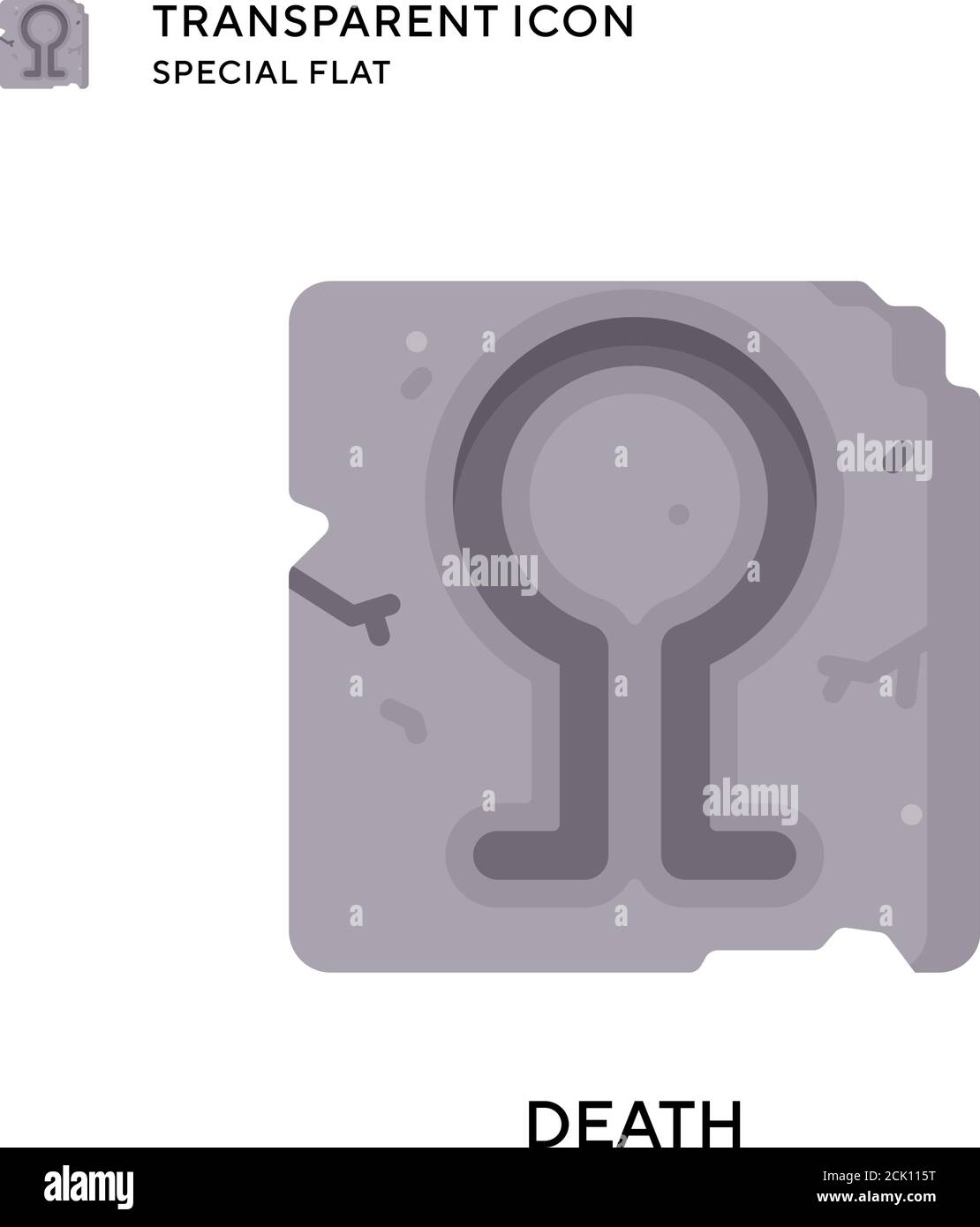 Death vector icon. Flat style illustration. EPS 10 vector Stock Vector ...