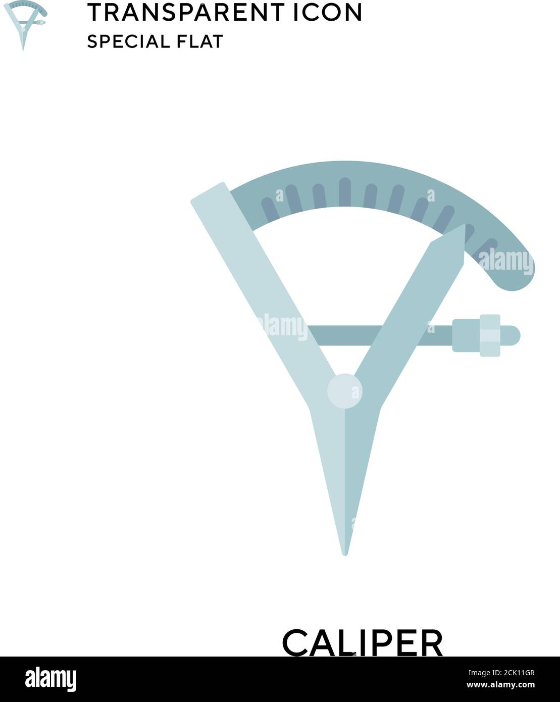 Caliper vector icon. Flat style illustration. EPS 10 vector Stock ...