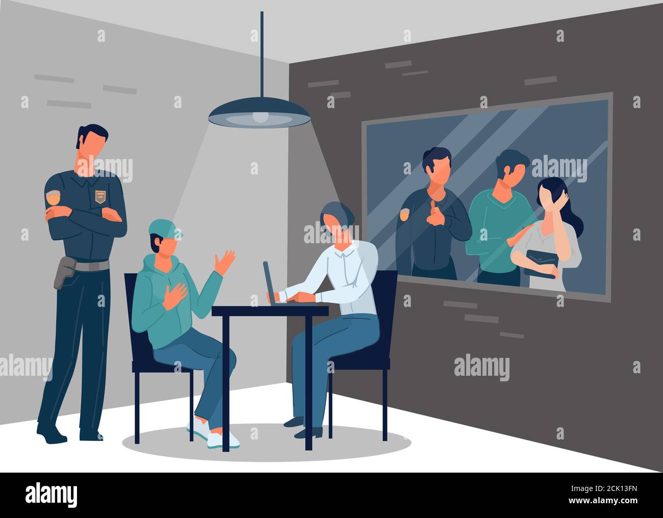 Prison officer cartoon hi-res stock photography and images - Alamy