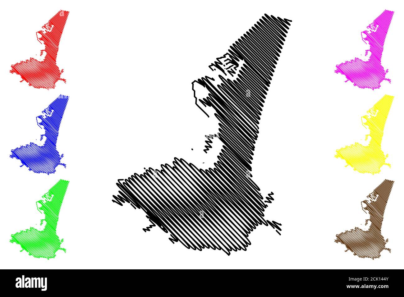 Aden vector outline map hi-res stock photography and images - Alamy